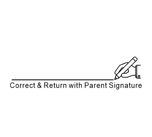 Correct & Return with Parent Signature – stampso