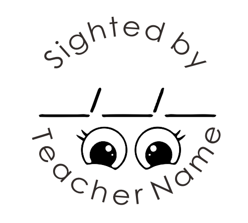 Sighted by Teacher Stamp – stampso