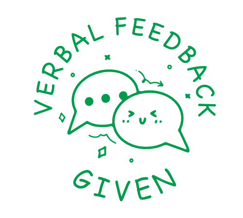 Verbal Feedback Given Teacher Stamp – stampso