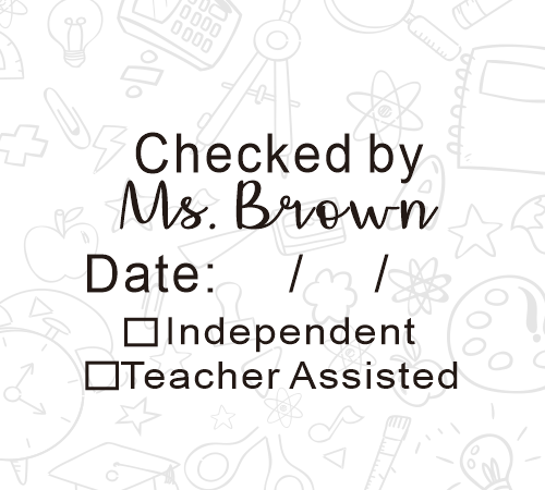 Teacher Check by Stamp – stampso