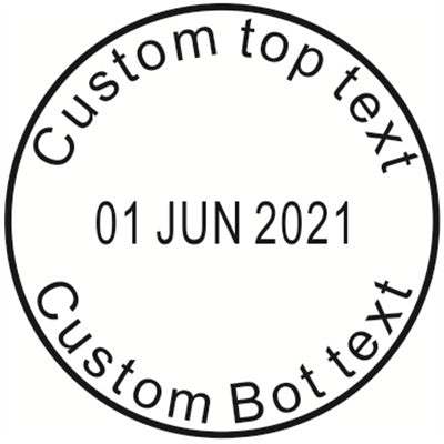 Round Text Date Stamp – stampso