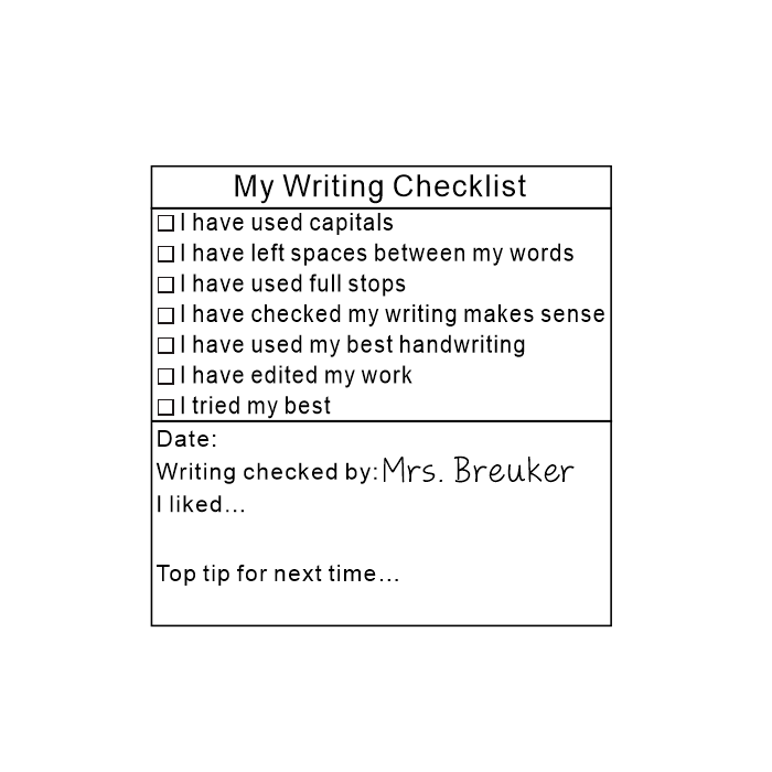 Writing Checklist Stamps – stampso