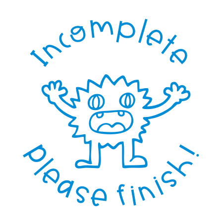 Monster Incomplete Stamps – stampso