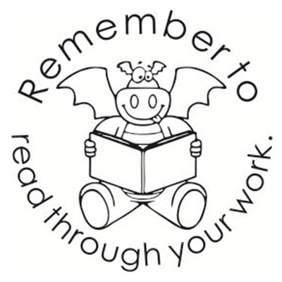 Read through your work – stampso